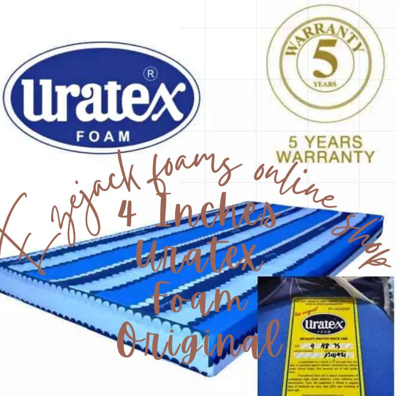 Uratex Foam Original 4inches kapal with cover | Shopee Philippines