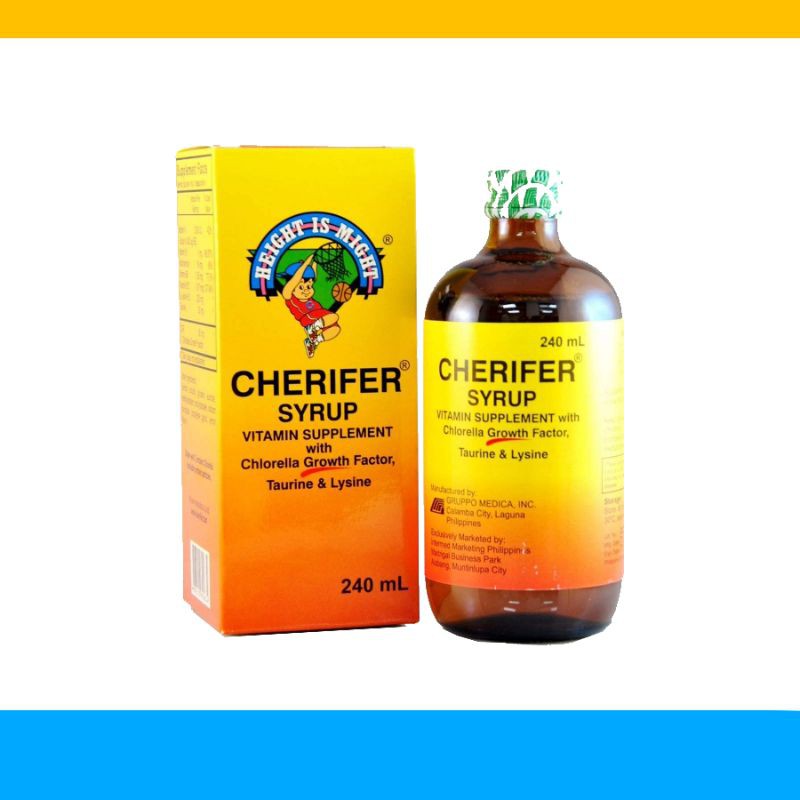 Cherifer Syrup with Taurine and CGF Multivitamins for Kids presyo ₱231
