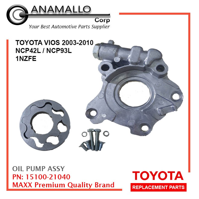 Oil Pump Assembly Toyota Vios 2003-2010 1NZFE (NCP42L / NCP93L ...