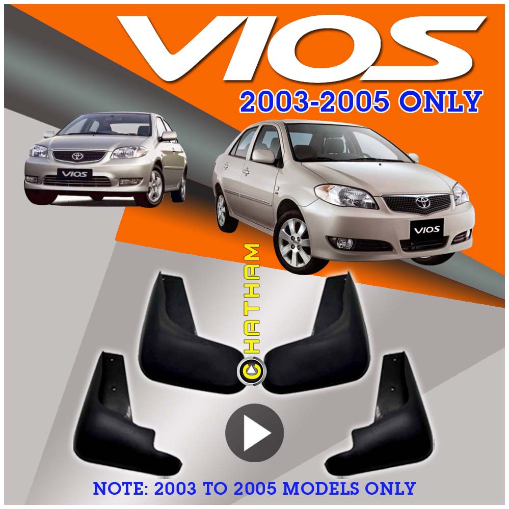 Mudguard for Vios 2003 2004 2005 Only ( Gen 1 Robin ) | Shopee Philippines