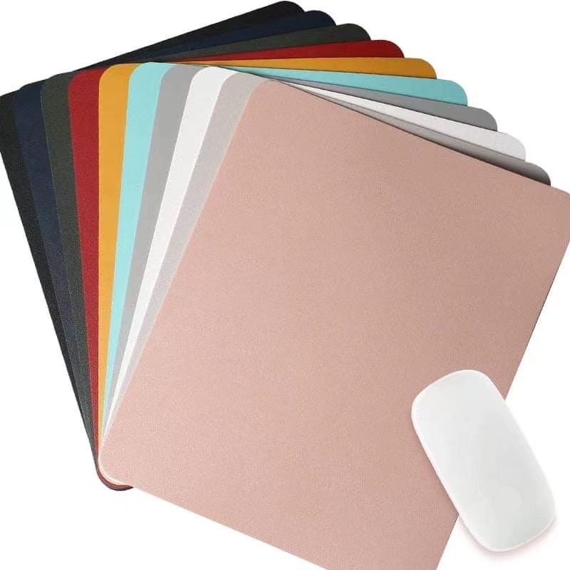 Two Color PU Leather High Quality Waterproof Leather Mouse Pad Laptop ...
