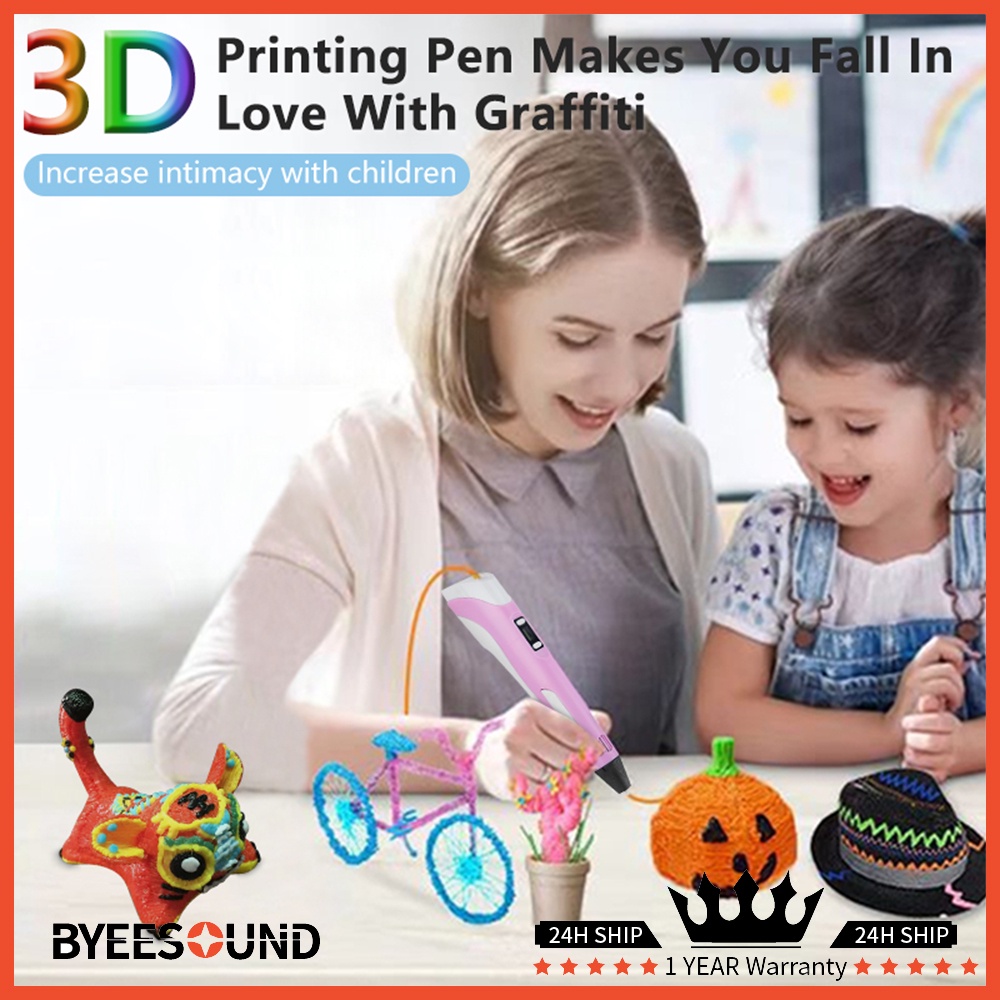 3D Pen for Kids 3D Diy Printing Pens Drawing Pencils with PLA Filament ...