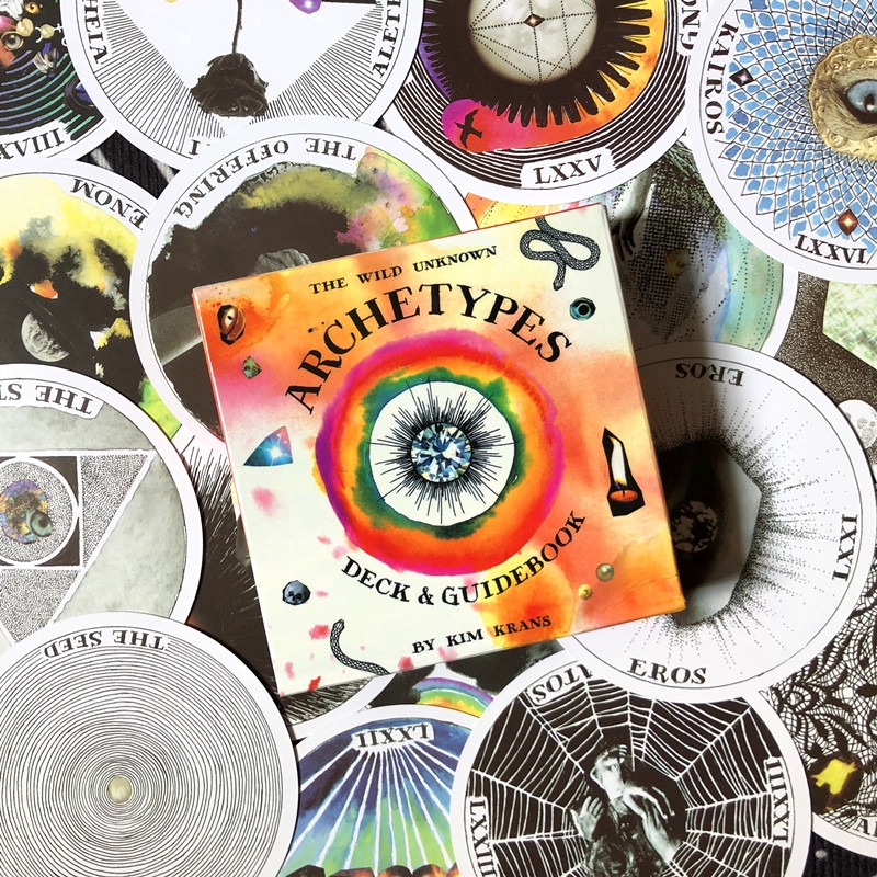 78pcs The Wild Unknown Archetypes Deck Guidebook By Kim Krans Circular ...