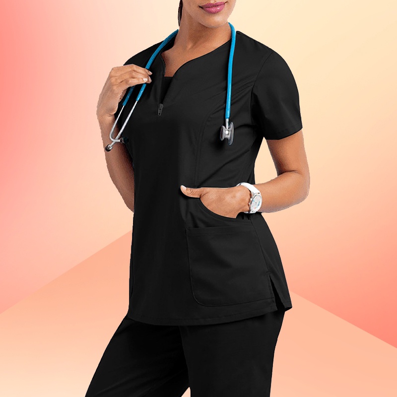 Oral Dentist Surgical Clothes Split Handwash Tops Stretch Quick-Drying ...