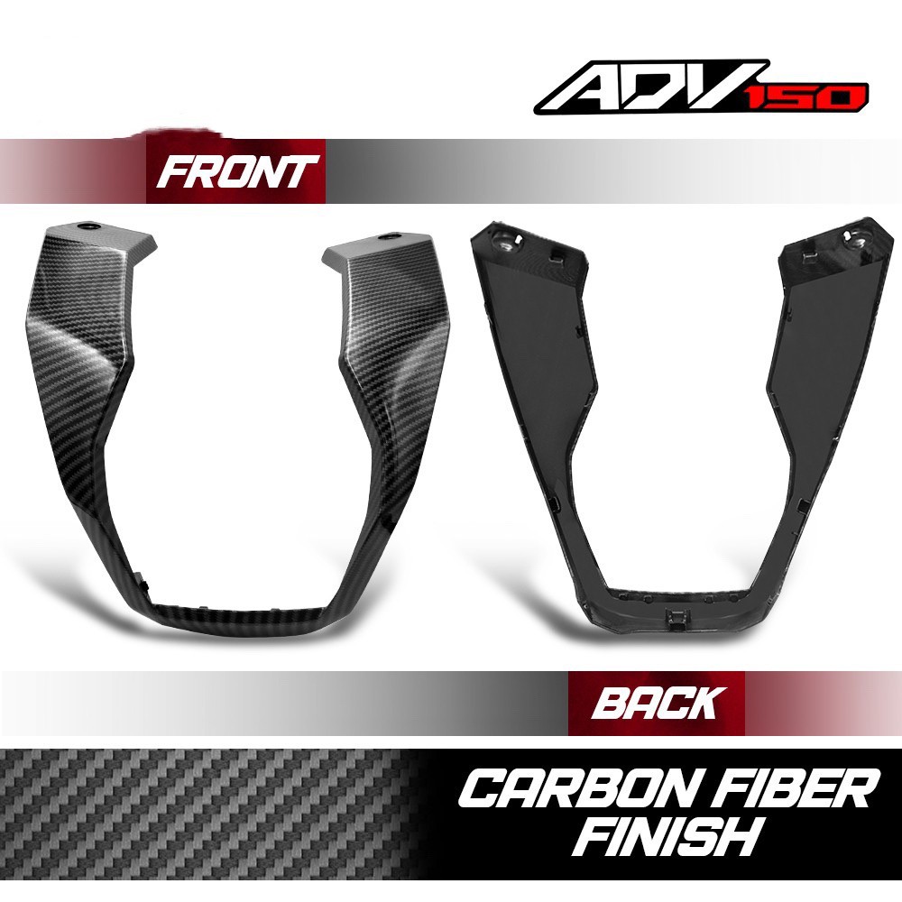 HONDA ADV 150 CARBON HANDLE BAR MOUNT COVER | Shopee Philippines
