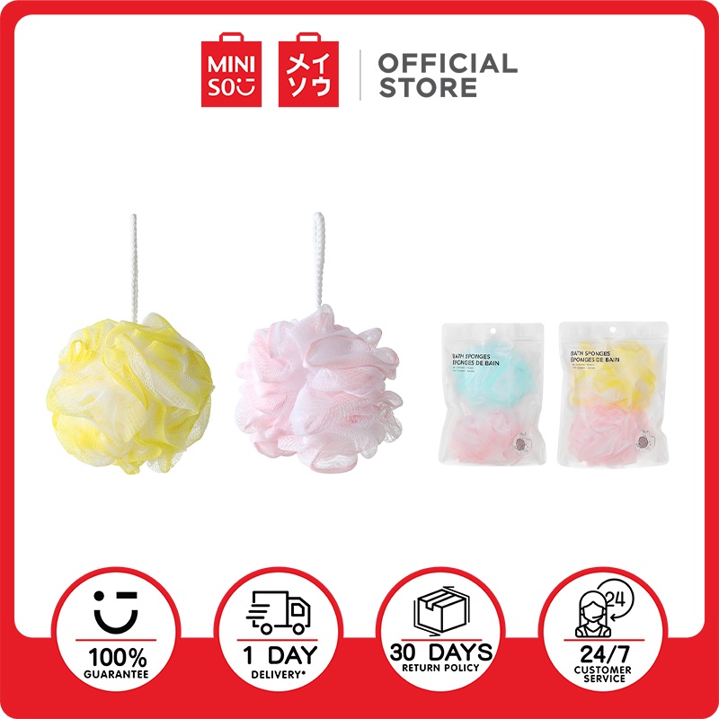 Miniso Colorful Bath Sponges 2 Colors | Shopee Philippines