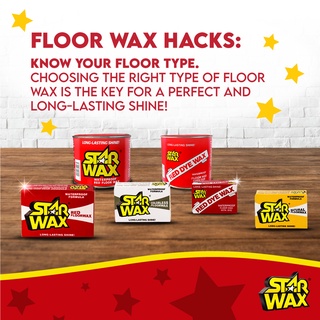STAR WAX RED DYE WAX FLOORWAX 900 GRAMS | Shopee Philippines
