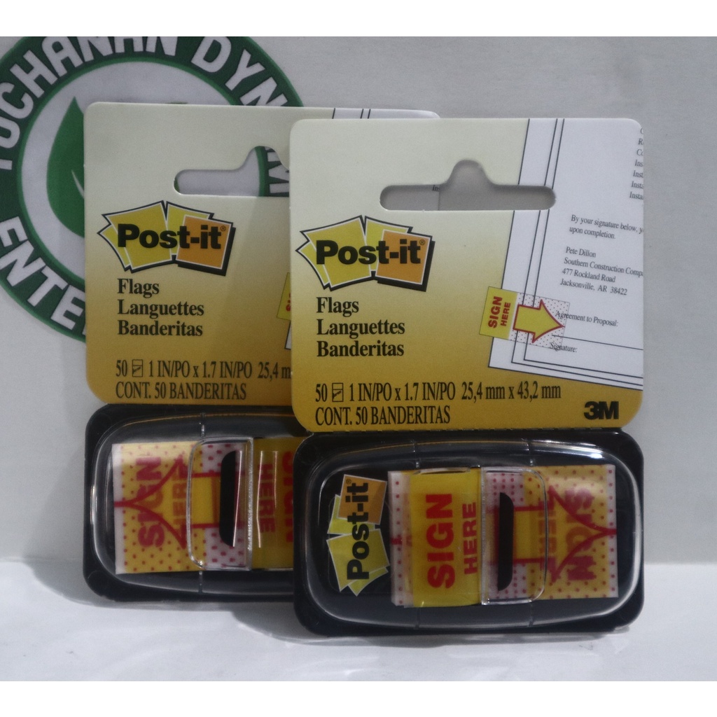 3M Post it "Sign here" Flags Languettes Banderitas | Shopee Philippines