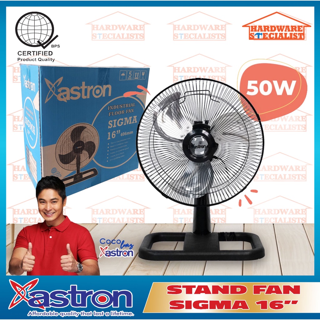 Astron Floor Fan Electric Fan | Sigma 16" or Phoenix 18" Original ...