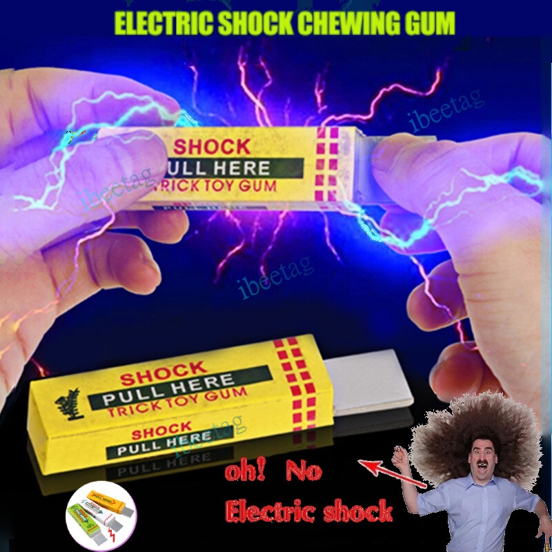 Electric Shock Chewing Gum Prank Trick Gag Funny Toy Shocking Hand ...