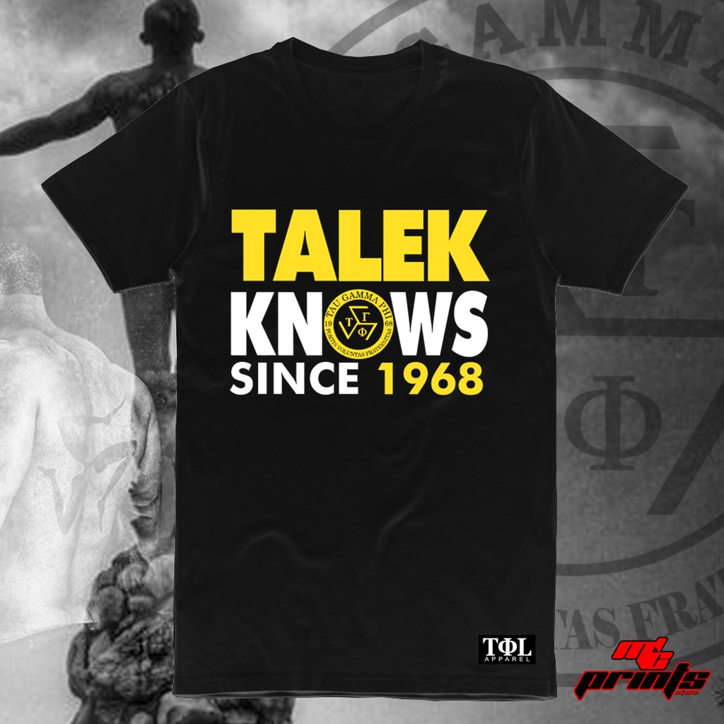 Talek Knows Since 1968 (Talek knows Inspired) Triskelion Fratshirt ...