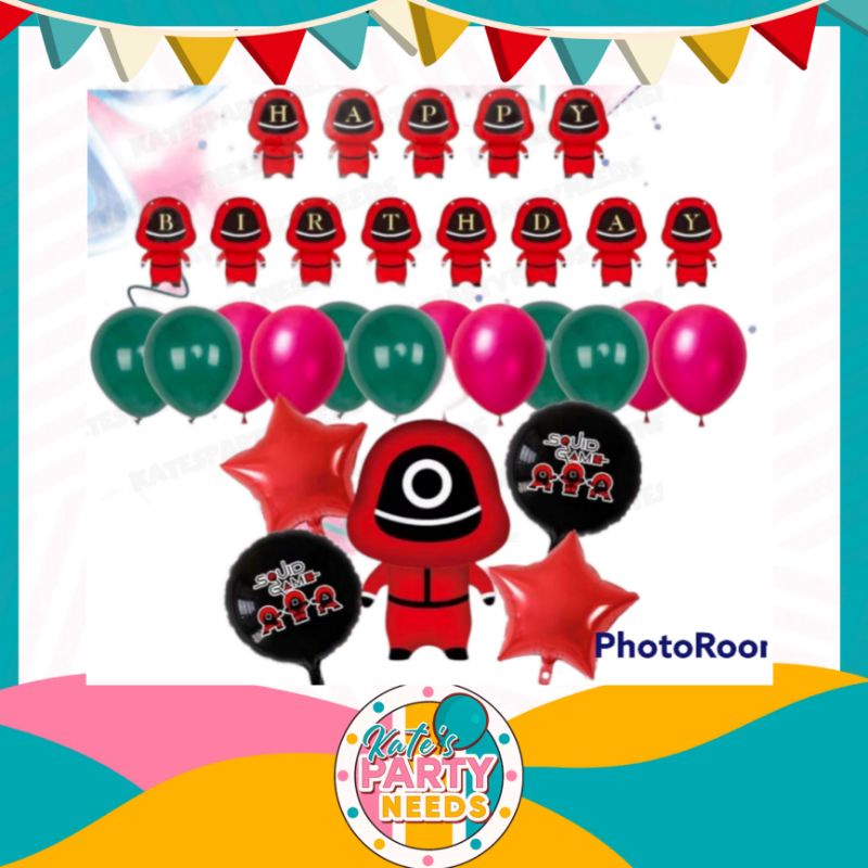 Squid Game Complete Balloon set | Shopee Philippines