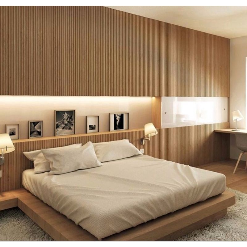 KAYU New WPC15 150x15cm WALLPANEL Wall panel WPC PVC wood fluted panel ...