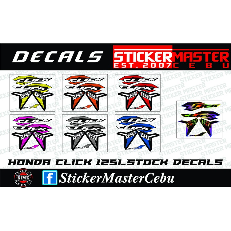 Honda Click 125i_stock decals | Shopee Philippines