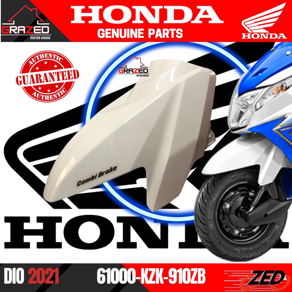 FRONT FENDER (WHITE) for Honda Dio 2021 (Genuine) 61000-KZK-910ZB ...