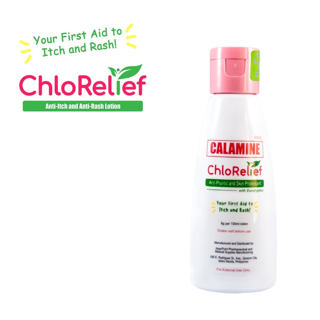ChloRelief Anti Itch And Anti Rash Lotion 60ml 3 Pcs. | Shopee Philippines