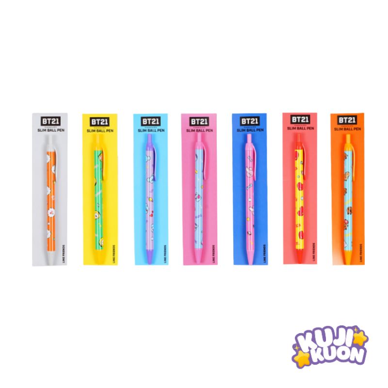 BT21 Official Slim Ball Pen | Shopee Philippines