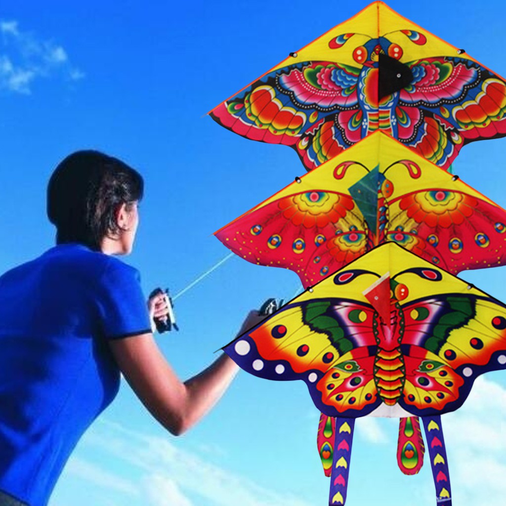 Colorful Butterfly Kite Outdoor Flying Toys Kite | Shopee Philippines