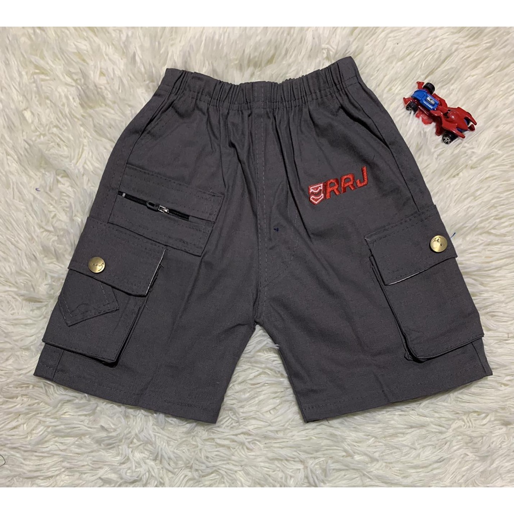 RRJ kids plain cargo short | Shopee Philippines