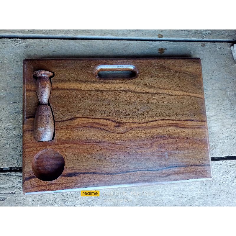 (1x9x13) tadsong / chopping board & pang dik2x ng ahos made of magkono ...