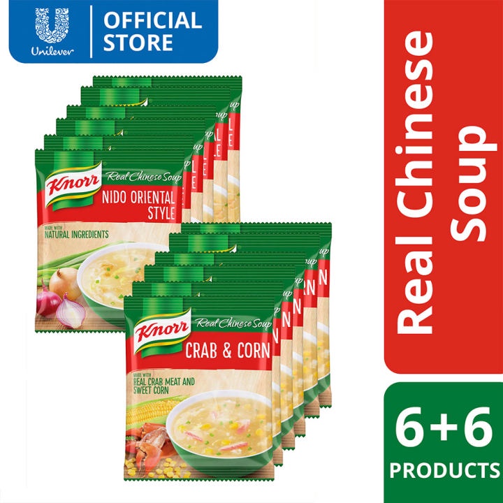 Knorr Real Chinese Soups Pack: Nido Oriental Style Soup Mix 60g and ...