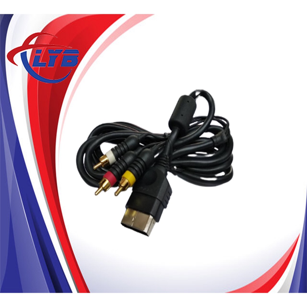 Xbox 1st Gen Hookup Connection Regular Power Cord AV Cable Video Games ...