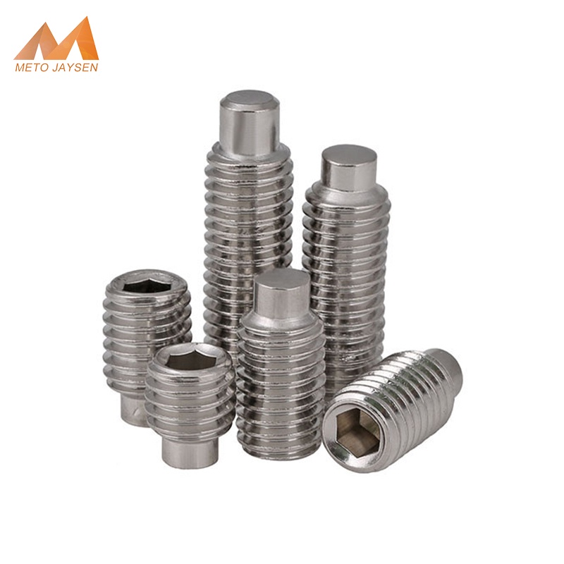 304 Stainless Steel Set Screw with Convex End M3 M4 M5 M6 Headless Hex ...
