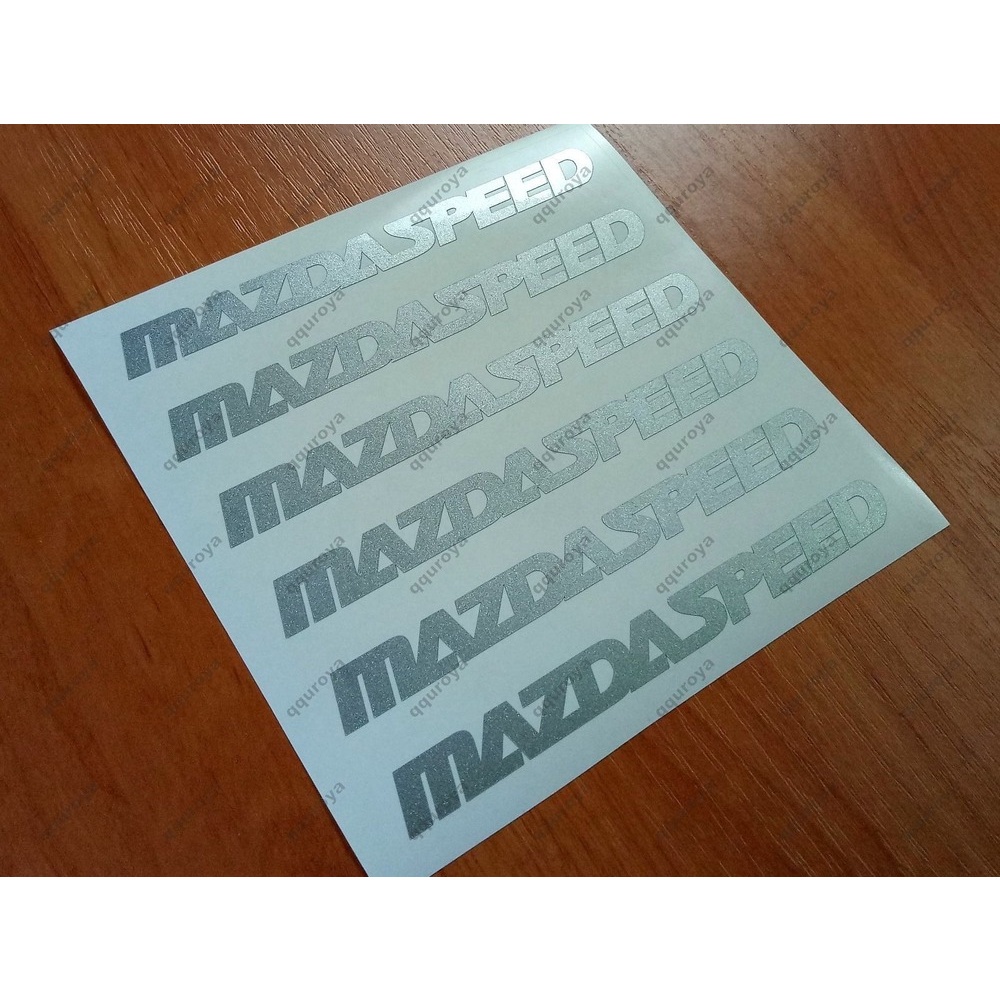 6x MAZDASPEED Decal Sticker Racing Wheels Rims MAZDA Sport Emblem Logo ...