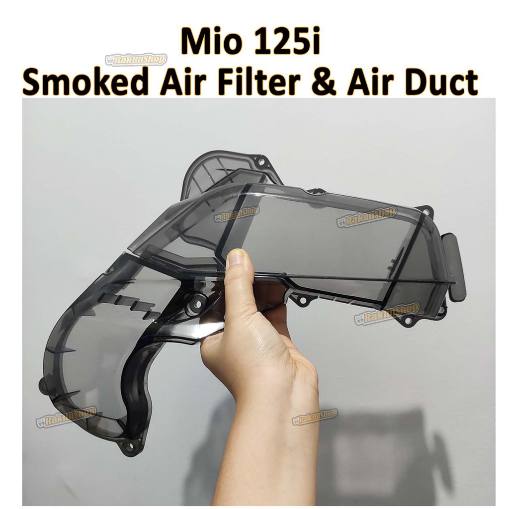 YAMAHA MIO i 125 Mio Soul 125 SMOKED TRANSPARENT 2 in 1 air filter and ...