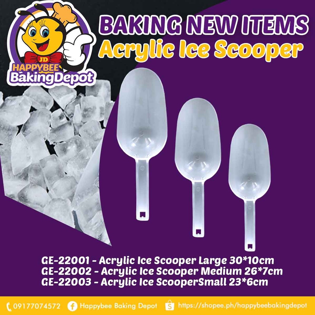 ACRYLIC ICE SCOOPER (Large, Medium and Small ) | Shopee Philippines