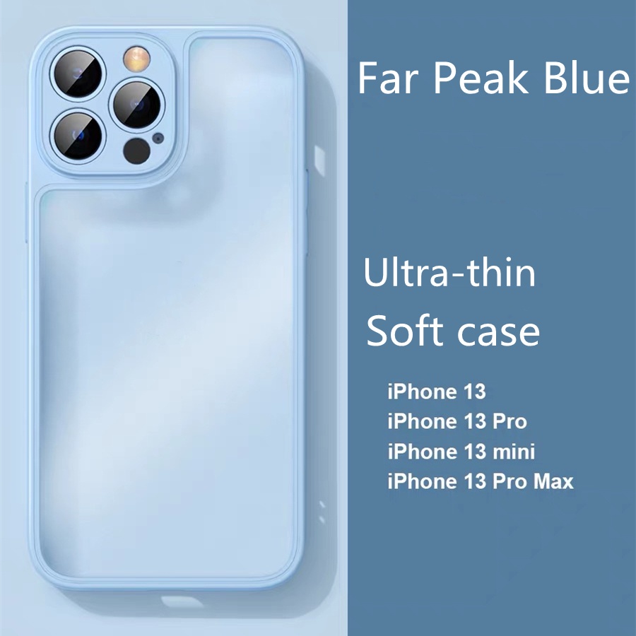 For iPhone 13 Pro Max Mini Protective Matte Clear Case with Soft Slim ...