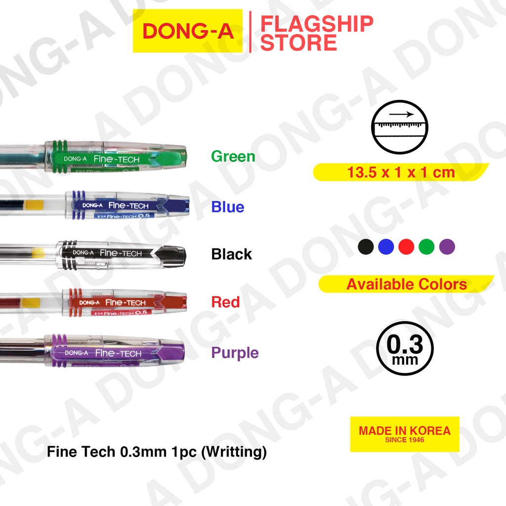 Dong-A Fine Tech 0.3mm (Writing) 1pc | Shopee Philippines
