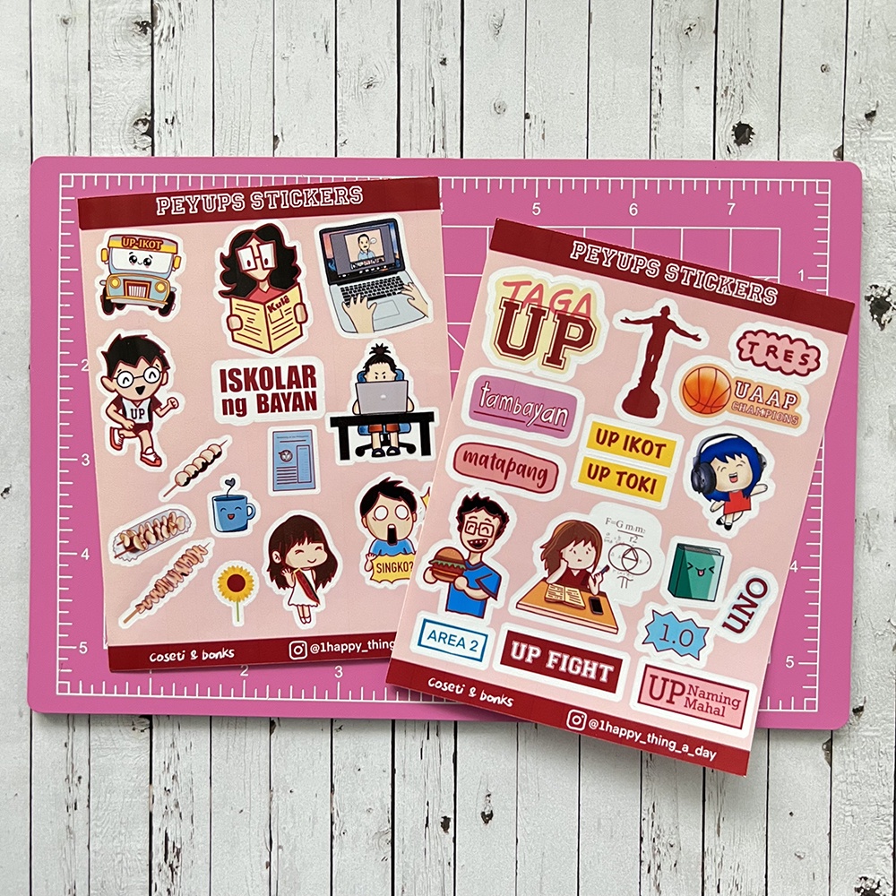 University Of The Philippines UP Water resistant Glossy Stickers