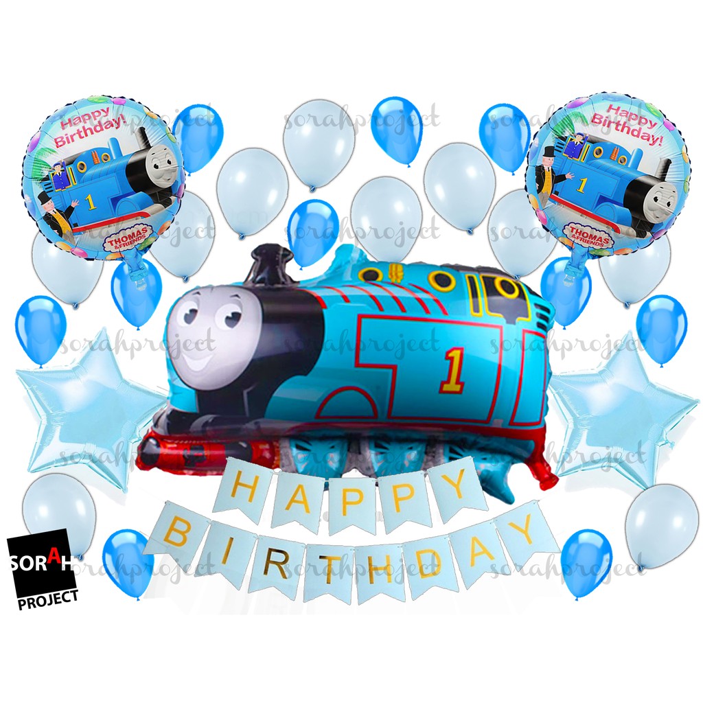 THOMAS train Balloon Birthday Party Theme Set Package | Shopee Philippines