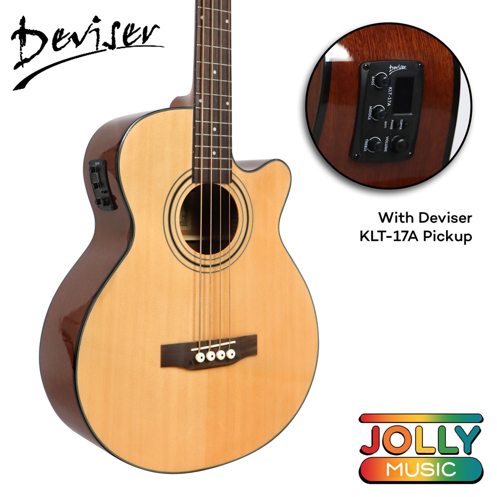 Deviser L-MBS-50 EQ Acoustic-Electric Bass (Natural) | Shopee Philippines