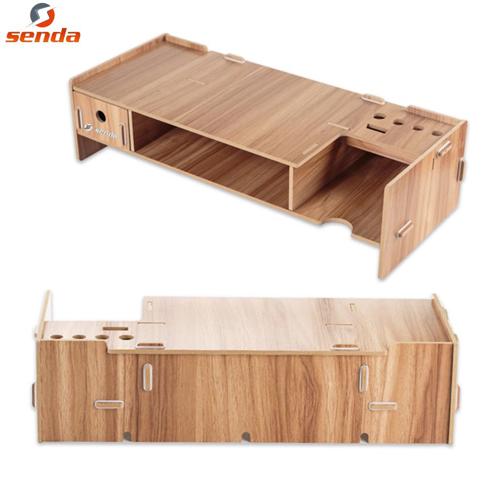 iShop SENDA TB-01 DIY Wood Desktop Monitor Riser Desk | Shopee Philippines