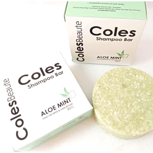 Coles Beaute All Natural Shampoo Bar Aloe Mint | Shopee Philippines