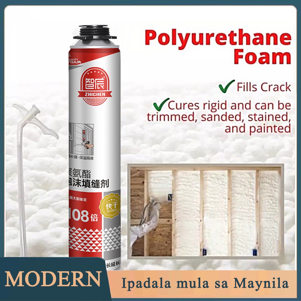 750ML Polyurethane Expanding Foam Spray sealant pu filler insulation wall | Shopee Philippines