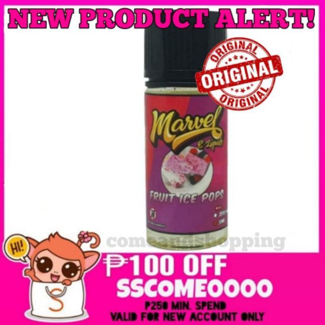 MARVEL E LIQUID VAPE JUICE FRUIT ICE POP/ MALAYSIAN MANGO / EXTREME ICE ...
