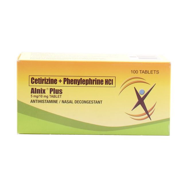Cetirizine diHCl Phenylephrine HCl 5 mg/10 mg x1 Film-Coated Tablet ...