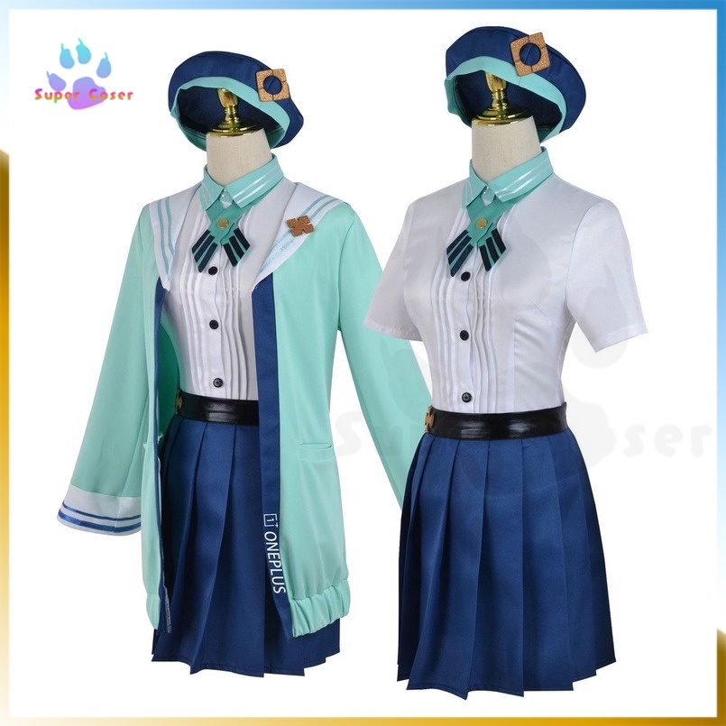 Genshin Impact Sucrose Cosplay JK Uniform Set Anime Long Sleeve Shirt ...
