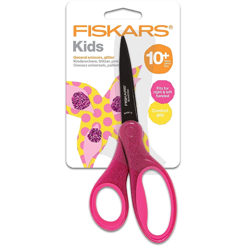 Fiskars Sparkle Non-stick Softgrip Student Scissors (7") | Shopee ...