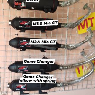 MT8 exhaust system Stainless tip for PCX 160 / Honda Click V2 / PCX160 ...