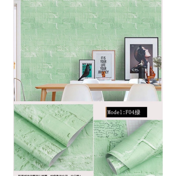 EHOME wallpaper bricks sticker PVC waterproof Adhesive wall paper size ...