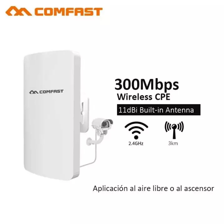 COMFAST CF-E110N V2 Long Coverage 3km Wifi Siganl Amplifier Outdoor Wifi Router 2.4G 300mbps ...