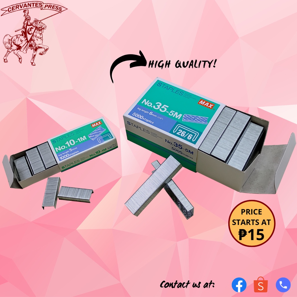 MAX STAPLE WIRE (2 SIZES) | Shopee Philippines