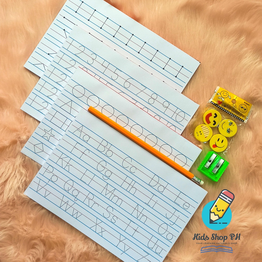 Tracing Pad ( Alphabet, Numbers, Shapes, Name, etc.) 40 pages | Shopee ...