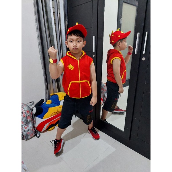 Rompi SET + BOBOIBOY BOBOIBOY Costume Fire / BOBOIBOY Boboy Boboy Boboy ...