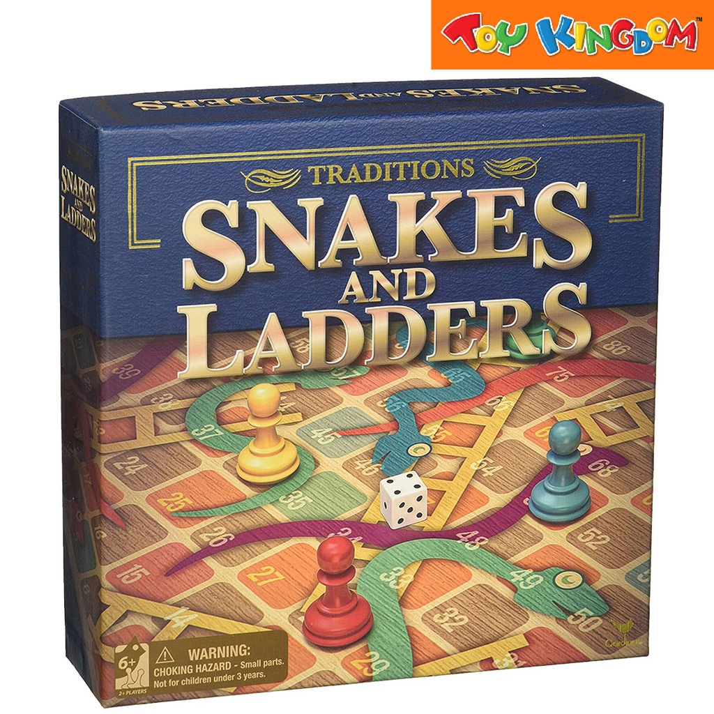 Cardinal Games Traditions Snakes and Ladders Board Game | Shopee ...