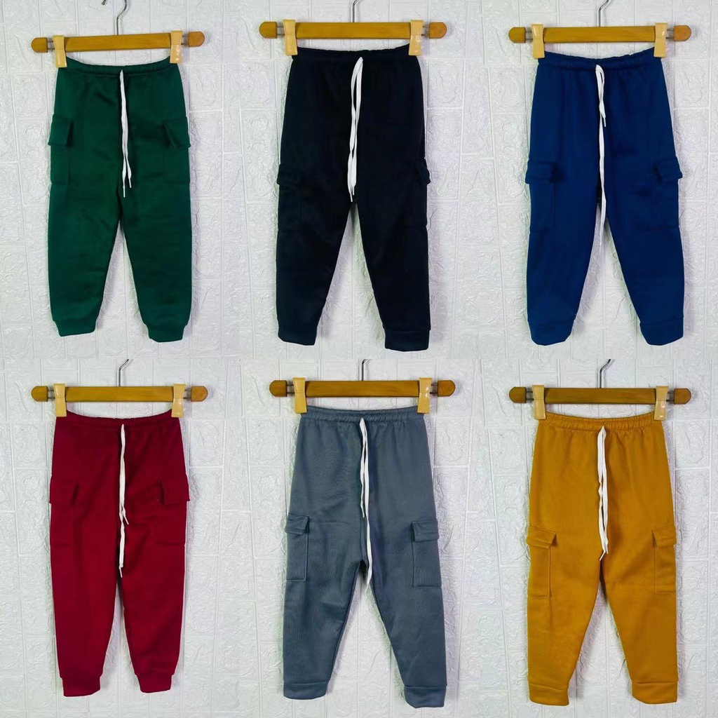 Cargo Pants Two Pocket Unisex For Kids Good And High Quality | Shopee ...